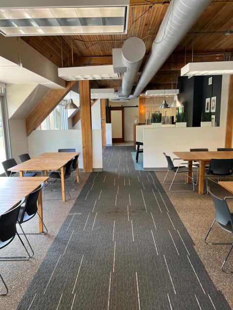Downtown Open Office Meeting Space w/ Large Outdoor Deck and view of ...