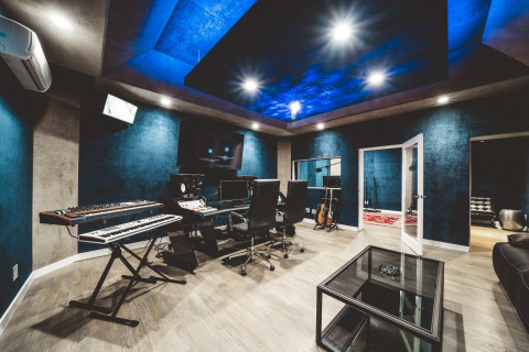 Recording Studio with Blue Velvet Walls!, North Hollywood, CA | Event ...