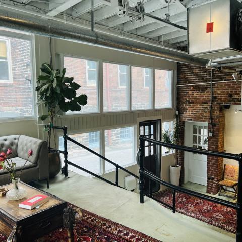 Camille Intuitive Wellness | Stunning Industrial Studio with hardwood ...