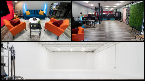 Large Two Floor Studio With Cyc Wall And One Of A Kind Backdrop System ...