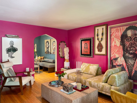 Vibrant Color & Art-Filled Designer Space — Perfect for Editorial ...