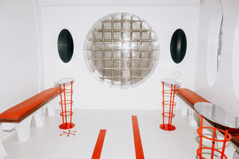 Panoramica | Retro Space Age Cafe, Peconic, NY | Production | Peerspace
