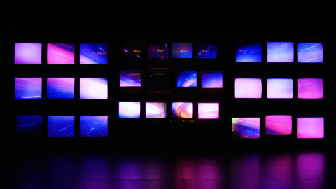 Vintage TV Wall set within Black Box Studio, Chicago, IL | Production ...