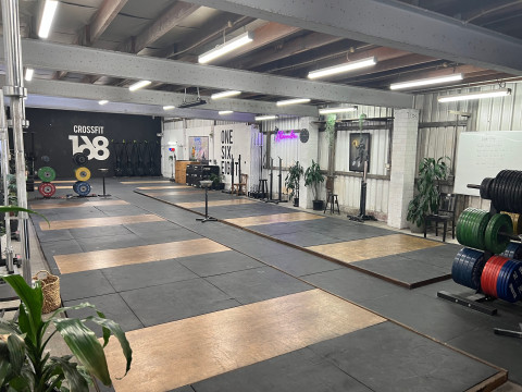 Rustic warehouse gym with outside area, Alexandria | Event | Peerspace