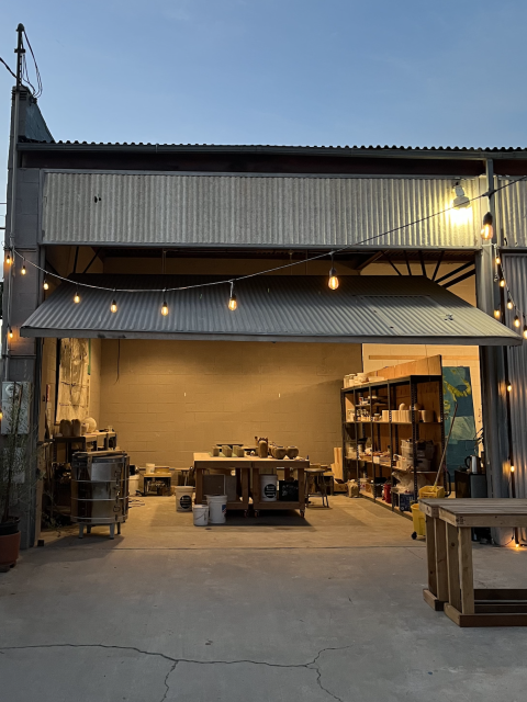 Pottery and Art Studio in a Warehouse with Outdoor Industrial Lot Right ...
