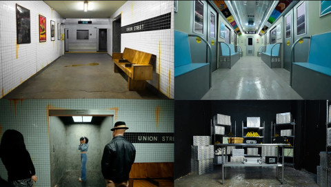 Underground Subway / Subway station, Elevator, Money Room, Los Angeles ...