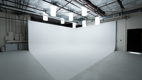 Pre-Lit White Cyc Wall Studio Space, Richardson, TX | Production ...