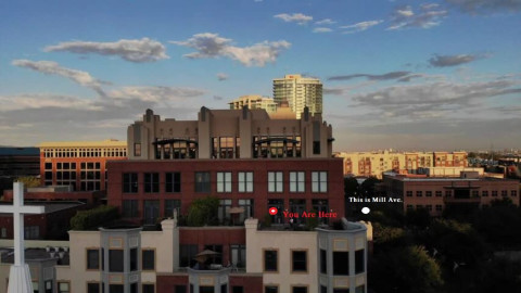 Spacious rooftop patio with stunning views of downtown Tempe, Tempe, AZ ...