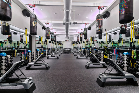 Night club environment, intimate private fitness studio, speak easy ...