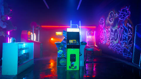 Retro Arcade Set with RGB lights, Los Angeles, CA | Production | Peerspace
