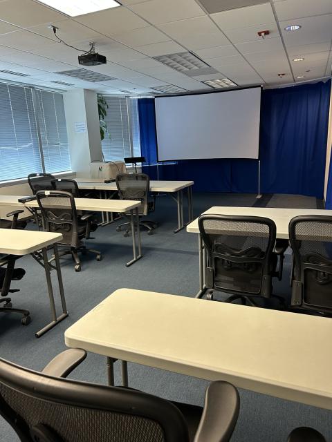 Cleverex Systems, Inc. | Training classroom with private work/meeting ...