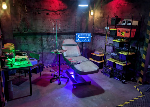 CREEPY LAB LABORATORY Sci Fi Horror Experiment Torture Hospital Scary ...