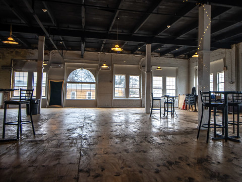 Large Lofty Venue with Lots of Windows and Performance Stage, Chester ...