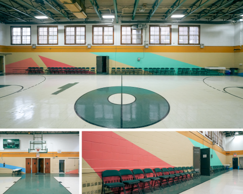 Modern Gymnasium with Vibrant Geometric Design, Brooklyn, NY ...
