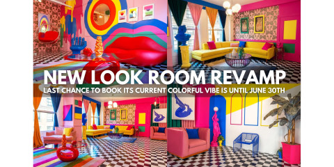 Colorful Downtown RETRO Room with POP Art Furniture, Los Angeles, CA ...