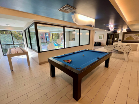 Perfect Entertainment Space | Game Room with Pool Table, Shuffleboard ...