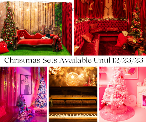 Incredible Studio with Multiple Themed Rooms. Christmas sets are ...