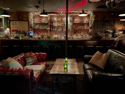 Retro Bar Lounge with Cozy Living Room Aesthetic, Los Angeles, CA ...