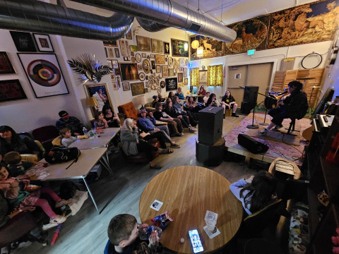 B-Side Records and Vintage | The Riff - A 70's Inspired Lounge Space ...