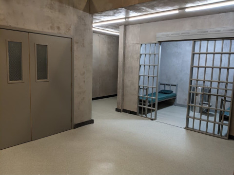 Large Prison Set with Prisoner Cell, Interrogation Room, and Booking ...