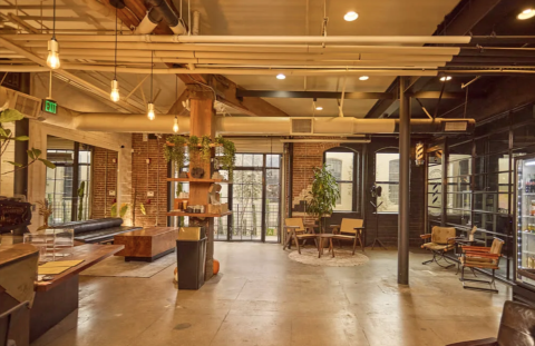 Rustic and Industrial Loft w/ Coffee | Barber | Vintage Motorcycle Shop ...