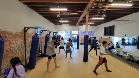 Urban boxing gym with. Murals, Los Angeles, CA | Production | Peerspace