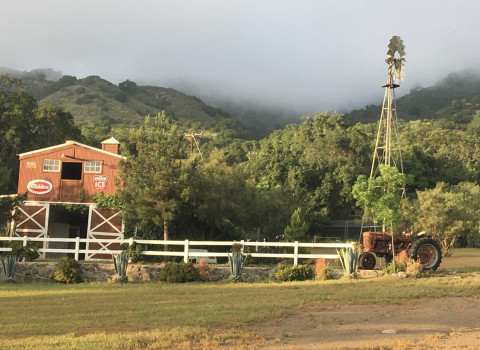 Ranch Farm Up In The Mountains With A Valley & Ocean View, Adobe House ...