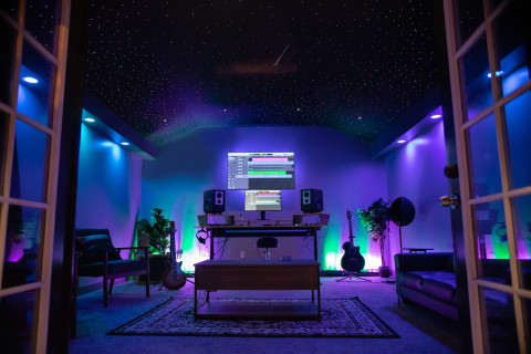 Recording Studio with Galaxy Ceiling, Sun Valley, CA | Production ...