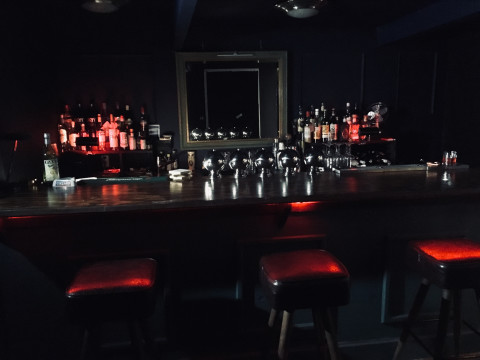 A bar/ private club set with tropical outdoor area, los angeles, CA ...