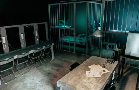 VISION BLVD STUDIO | Jail Cell with Interrogation Room, Visitation ...