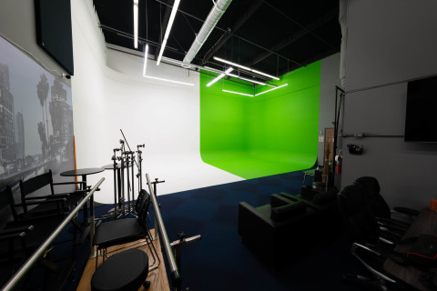 Green and White Infinity Wall Studio with Sound Proofing, Upland, CA ...