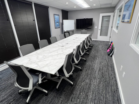 Boardroom with Sit-Stand Conference Table and Hybrid Capable, Bellevue ...