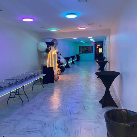 Event Space with 16 led lights and 6 Chandeliers, Brooklyn, NY | Event ...