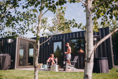 Shipping Container Nordic Sauna and Living Space, South Range, WI ...