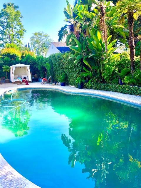 Relaxing outdoor living with pool and gardens, Valley Village, CA ...