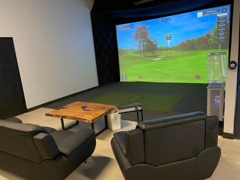 The Golf House | Modern Indoor Golf Studio with a Stylish Industrial ...