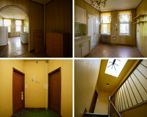Two Vintage Retro Apartments with Natural Light with a Stairwell ...