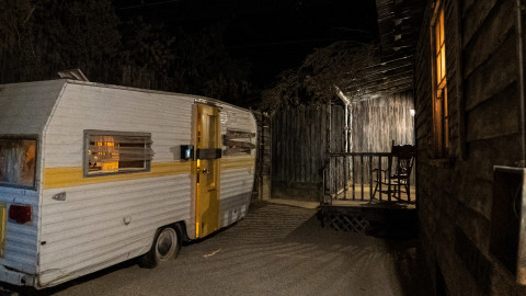 Horror Elevator, Old Home, Backyard w/ RV Trailer, Sylmar, CA ...