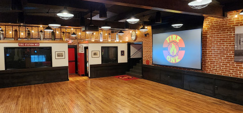 Restored 1934 Firehouse with original brick, wood floors and carnegie ...