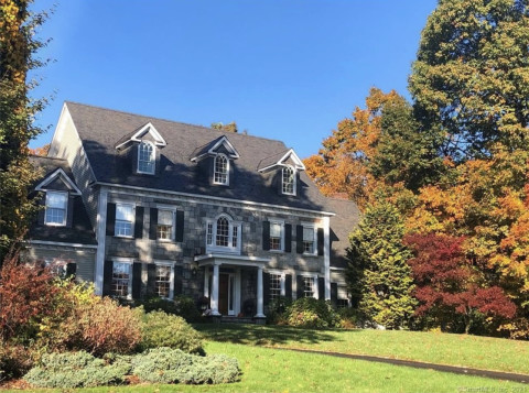 Stately Stone-Front Connecticut Colonial, West Hartford, CT ...