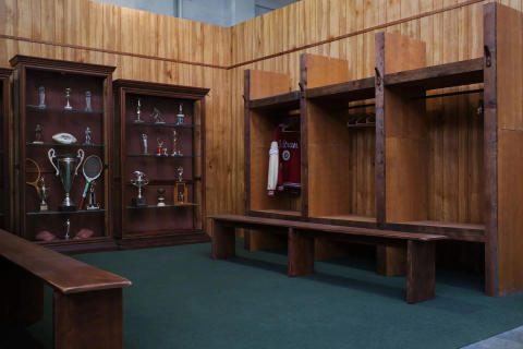 Vintage Locker Room and Trophy Room Set, Huntington Pk, CA | Production ...