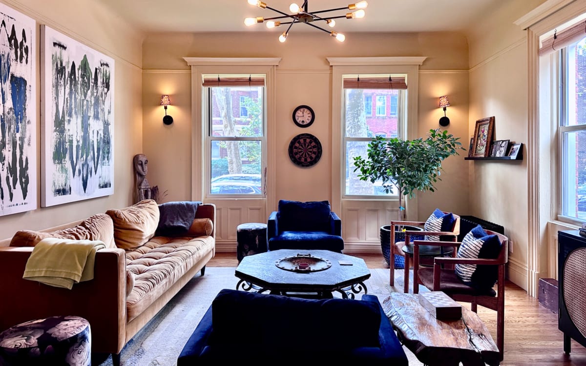 Restored Brooklyn Brownstone, with private backyard and front garden ...