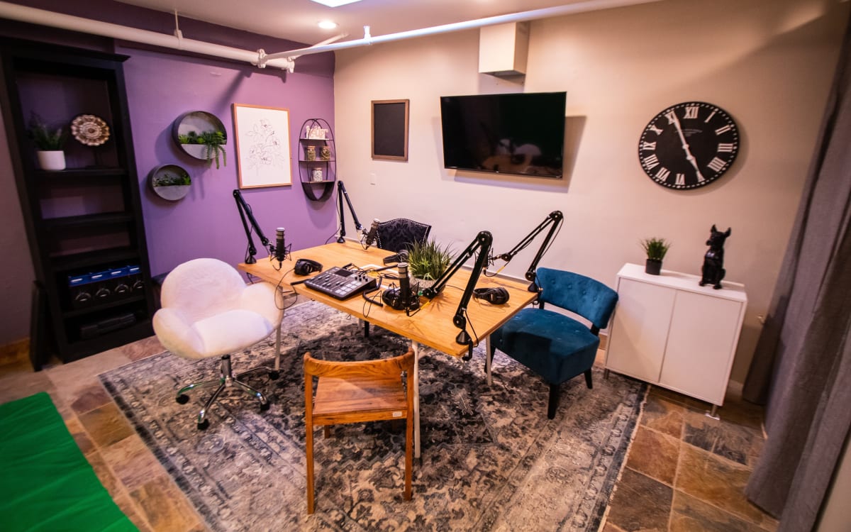 Acoustically-Treated Podcasting Studio Formatted With Three Possible ...