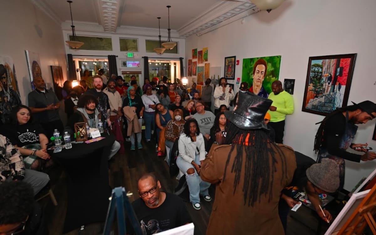 Art Show, Urban downtown gallery space, lounge and shop vibe, Baltimore ...