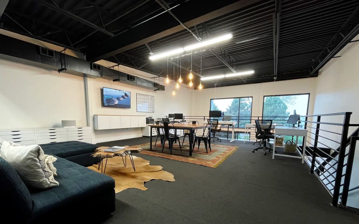 CIG Construction | Modern Industrial Office Loft with Private Breakout ...