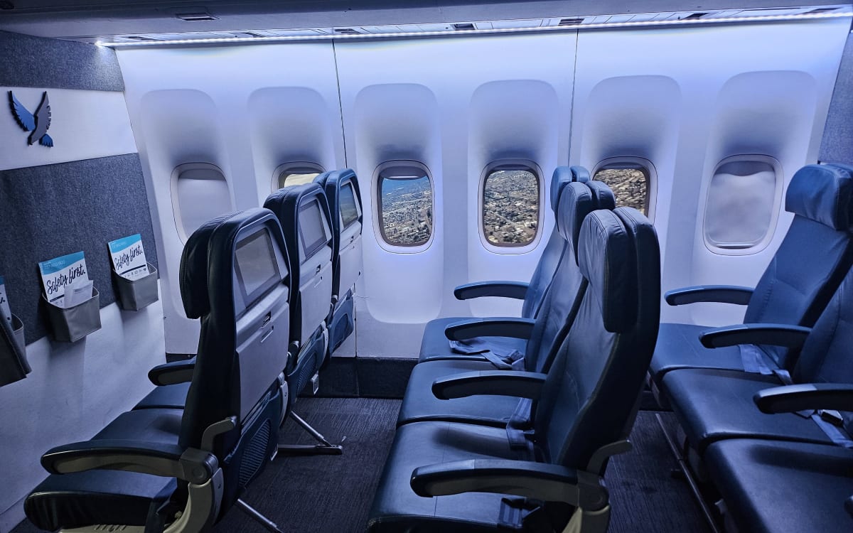 Seattle Airplane Interior Set with Virtual Production background ...
