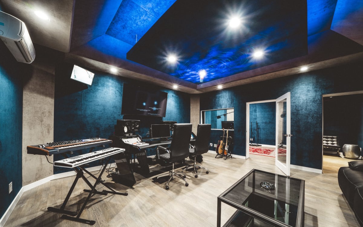 Recording Studio with Blue Velvet Walls!, North Hollywood, CA | Event ...
