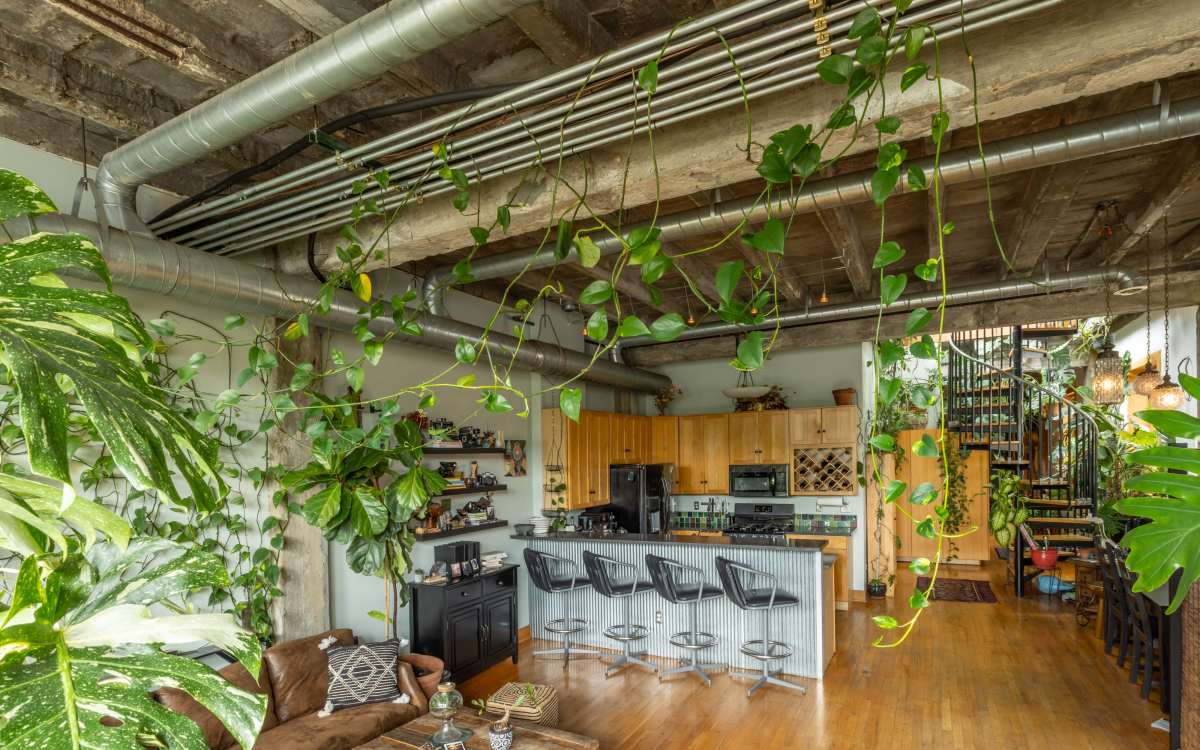 Lush Concrete Jungle Loft with Rooftop Patio, Detroit, MI | Production ...