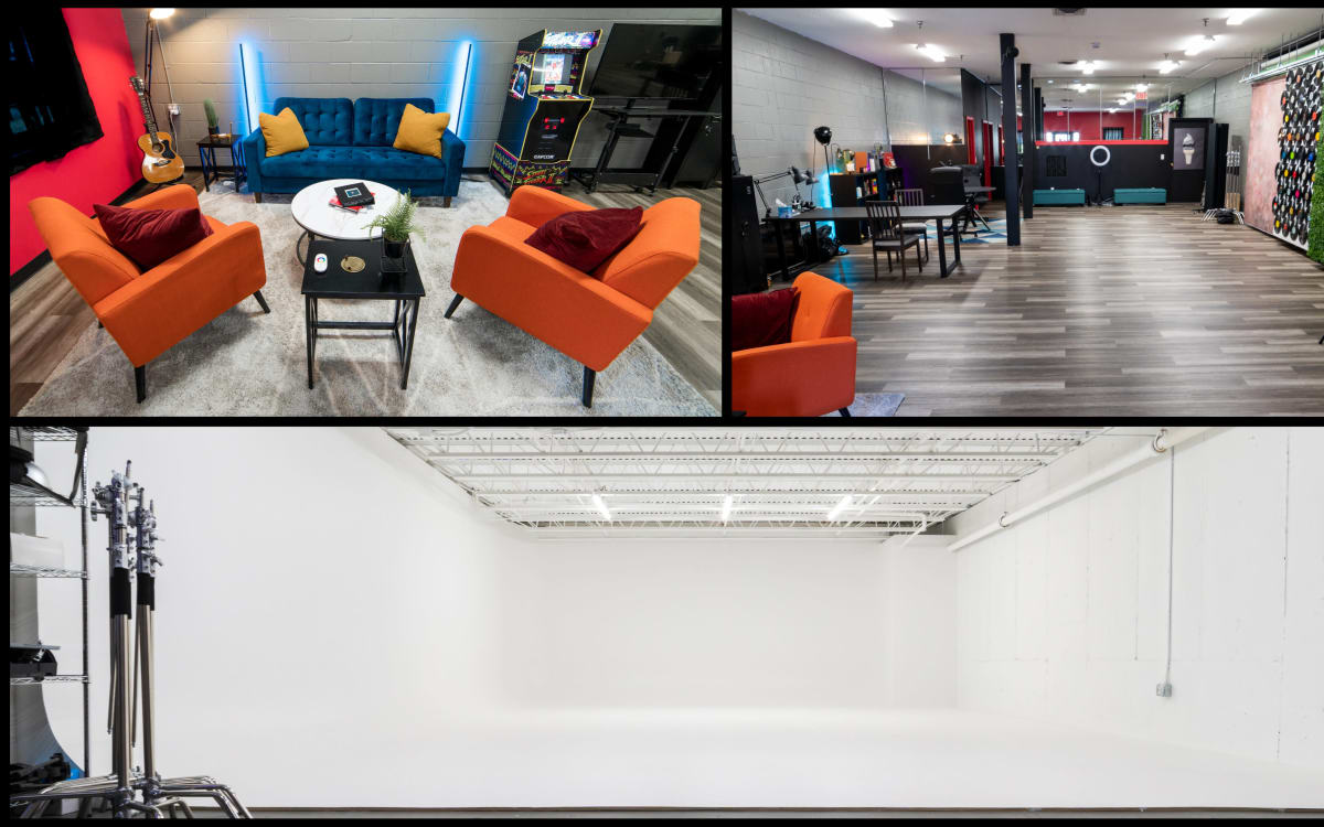 Large Two Floor Studio With Cyc Wall And One Of A Kind Backdrop System ...
