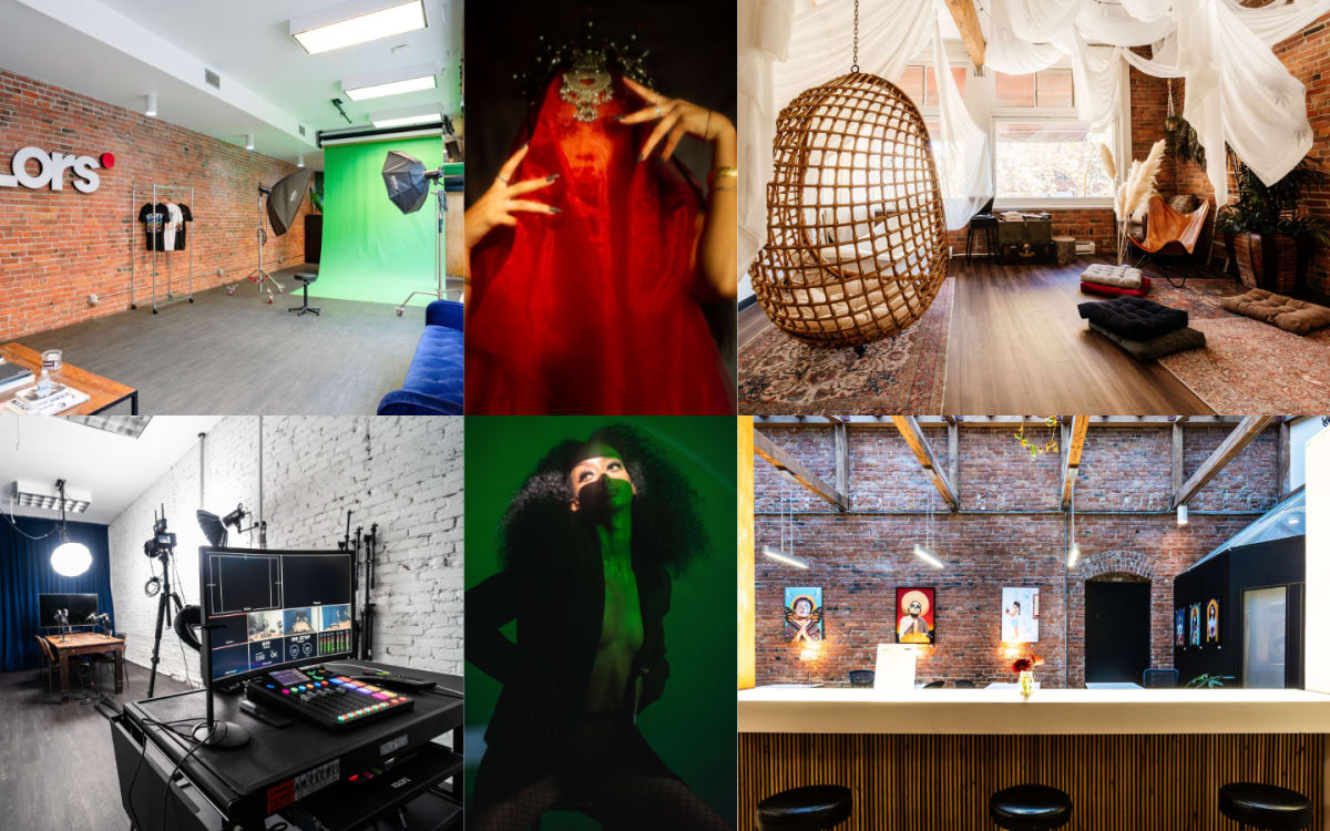 KOLORS STUDIOS - Multi creative studio in Downtown Seattle. (Boho Room, phone booth, brick walls ...